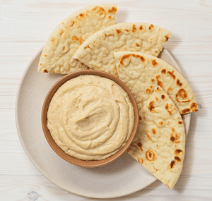 Hummus and Pita Plate - Macro Meals